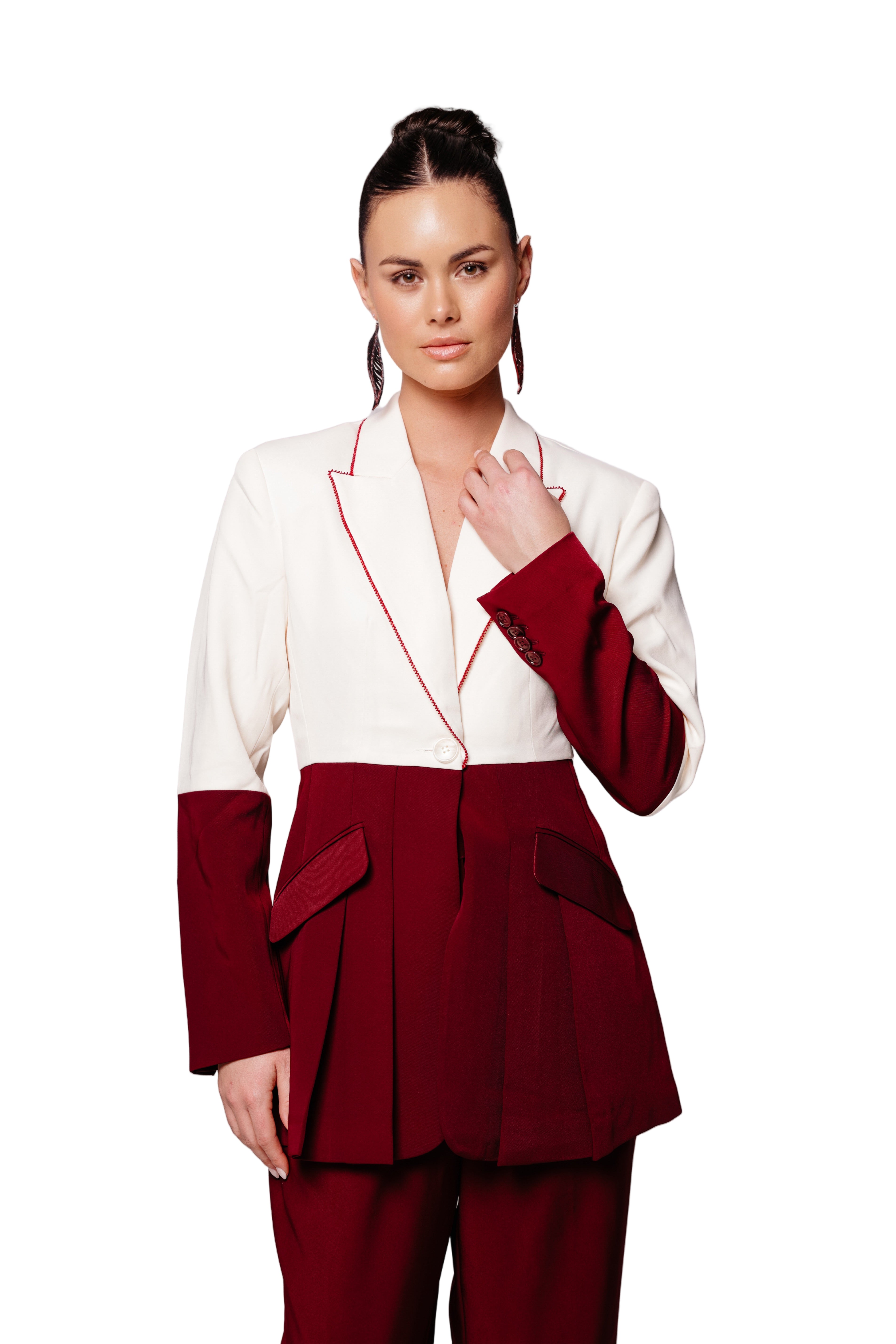 Alkaline Two-tone Blazer – Lesley Hampton